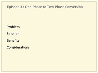 Essential API Facade Patterns: One Phase to Two Phase Conversion ...