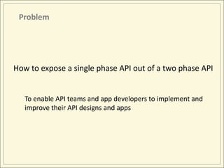 Essential API Facade Patterns: One Phase to Two Phase Conversion (Episode 3) | PPTX