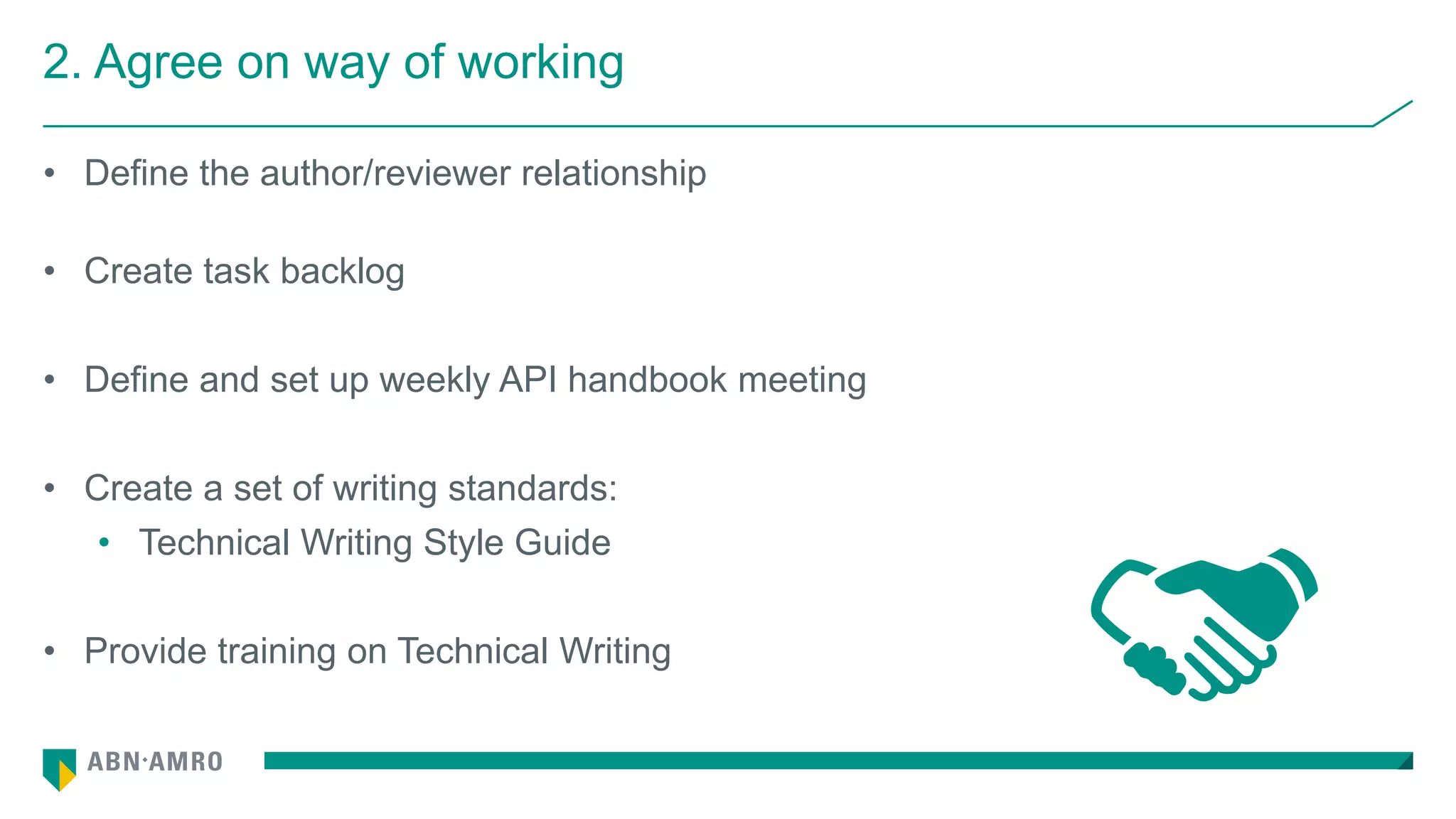 Blood, sweat, and creating an API handbook | PPT