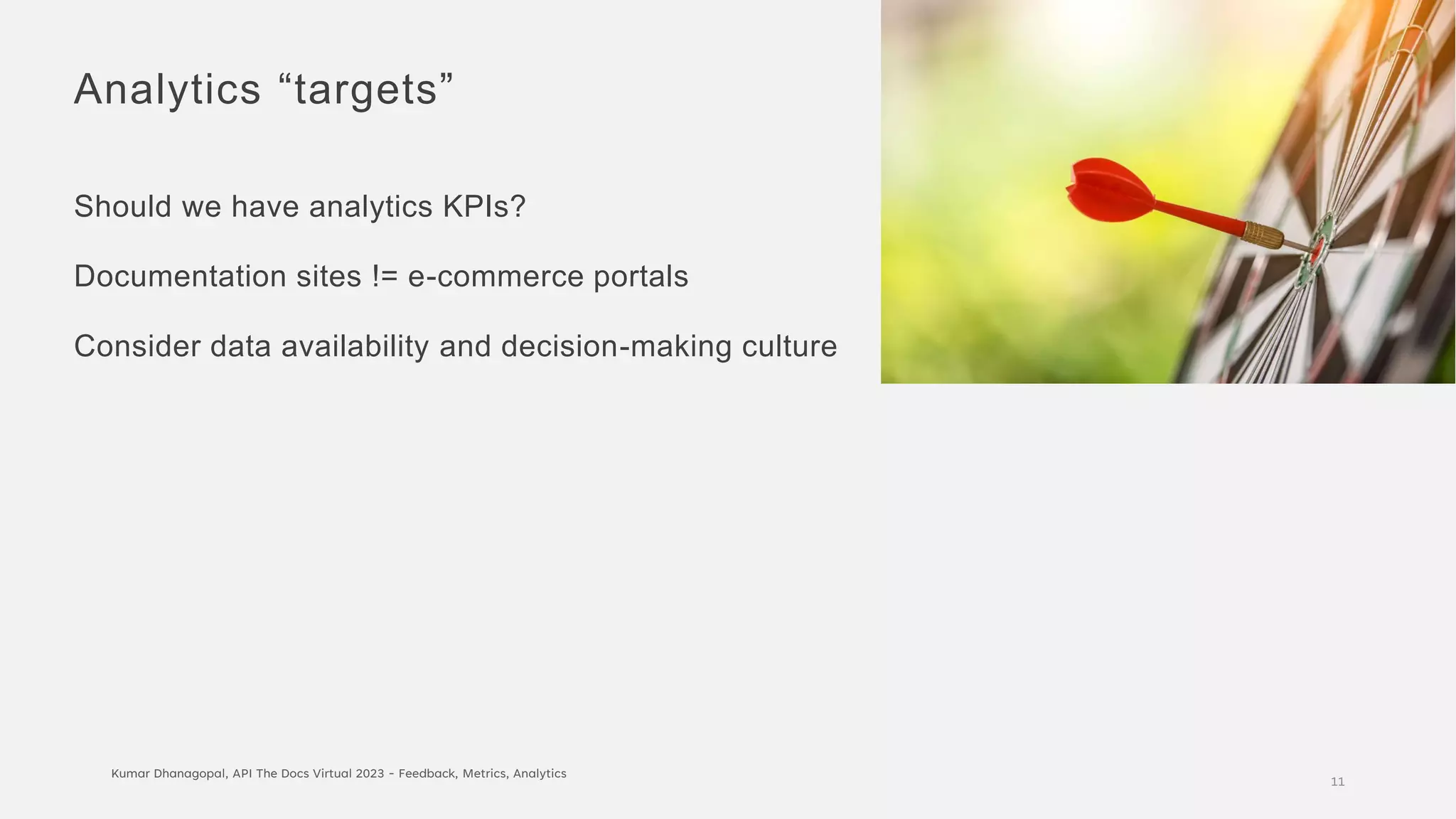 Making sense of analytics for documentation pages | PPT
