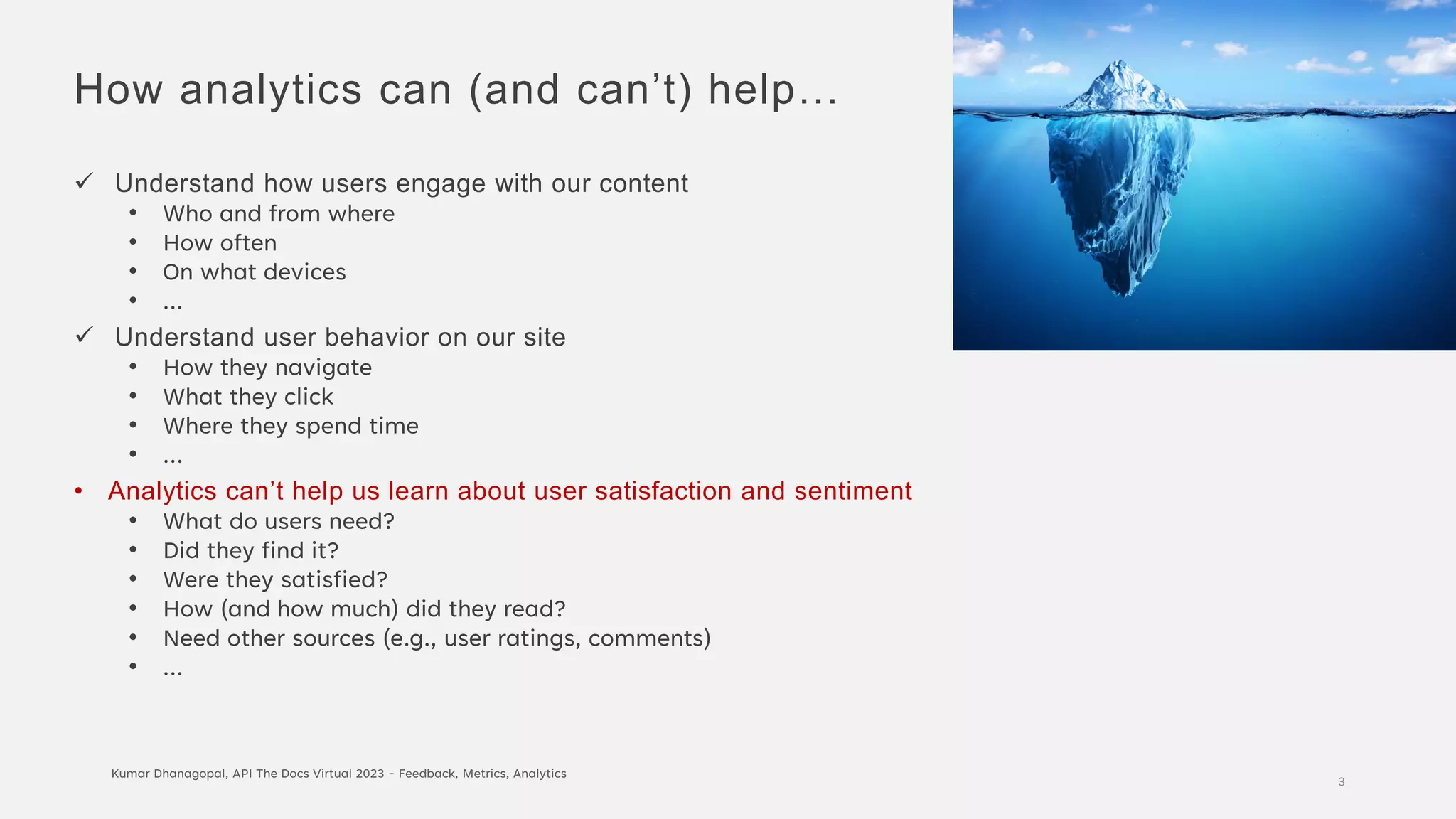 Making sense of analytics for documentation pages | PPT
