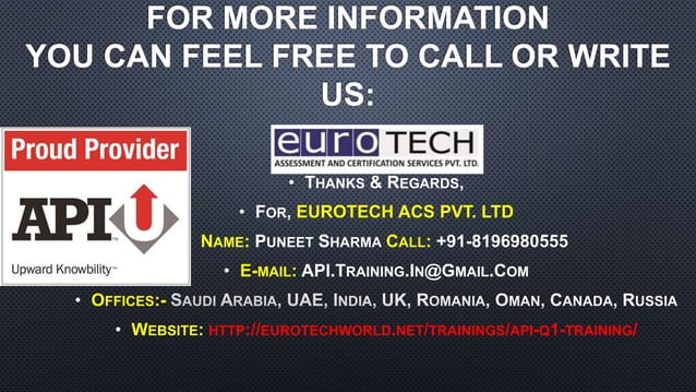 API-U Q1 9th Edition Training Schedule Calendar 2018 | PPTX