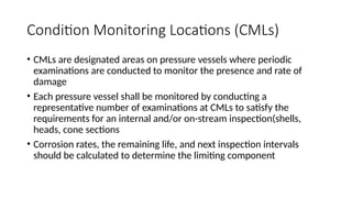 API 510 Pressure Vessel Inspection Code:In-service Inspection, Rating, Repair, and Alteration | PPTX