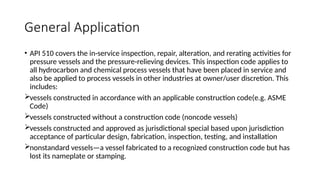 API 510 Pressure Vessel Inspection Code:In-service Inspection, Rating ...