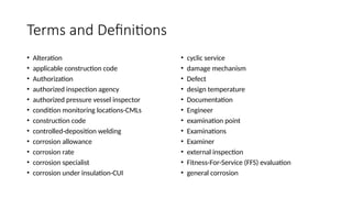 API 510 Pressure Vessel Inspection Code:In-service Inspection, Rating ...