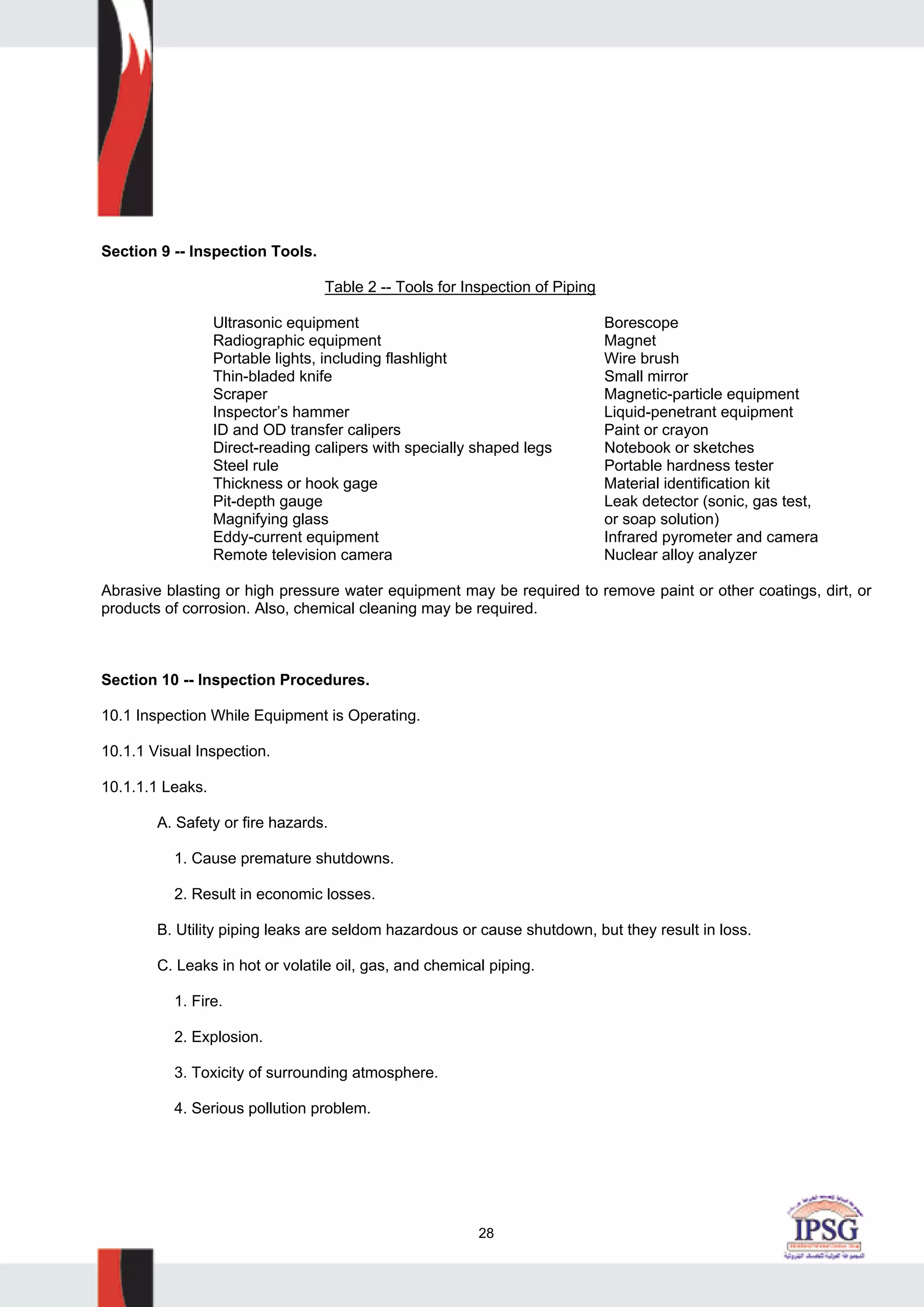 Api 570 course material | PDF