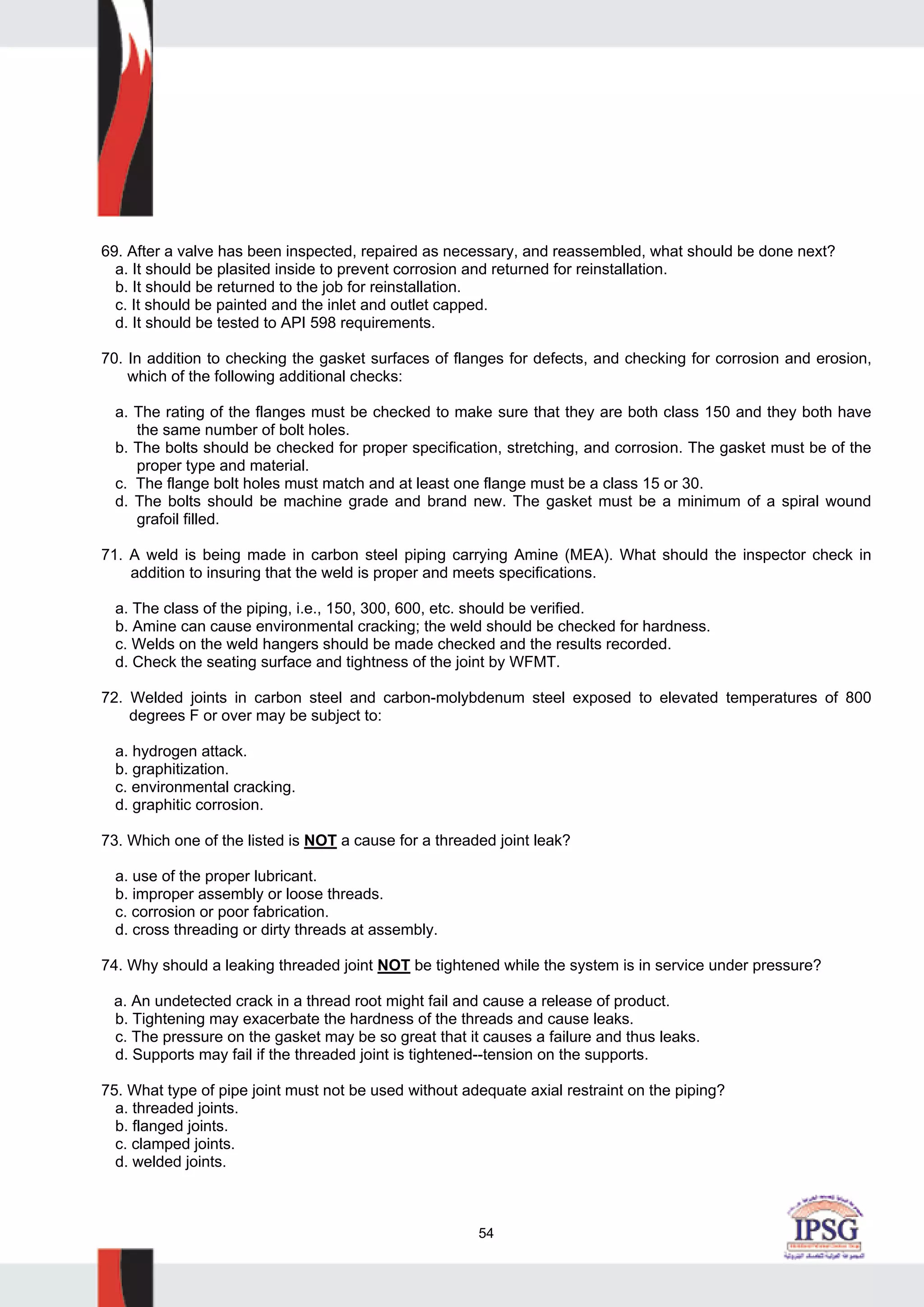 Api 570 course material | PDF