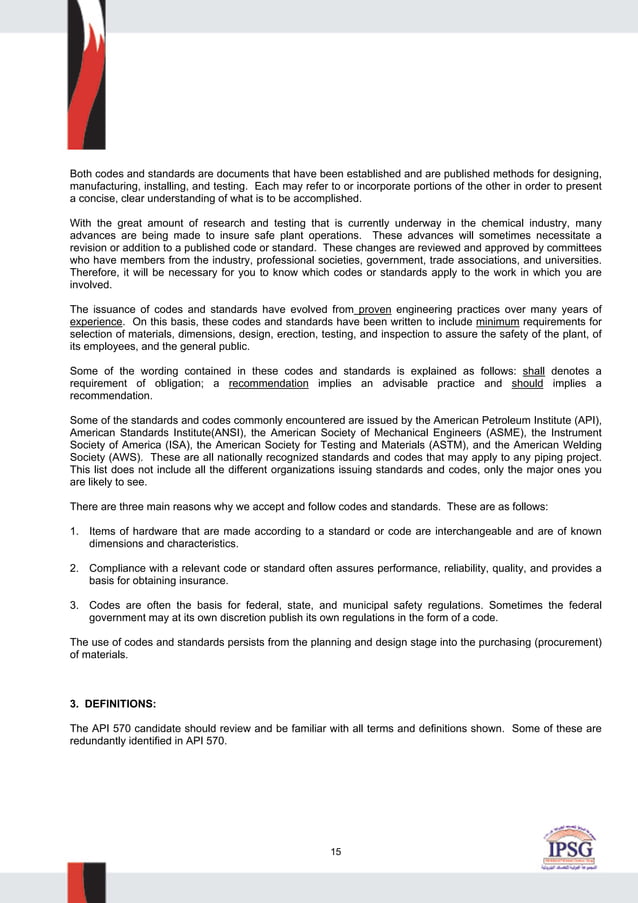 Api 570 course material | PDF