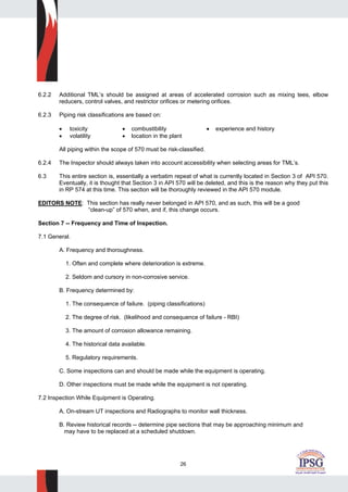 Api 570 course material | PDF