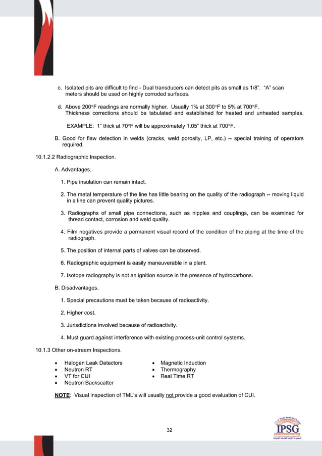 Api 570 course material | PDF