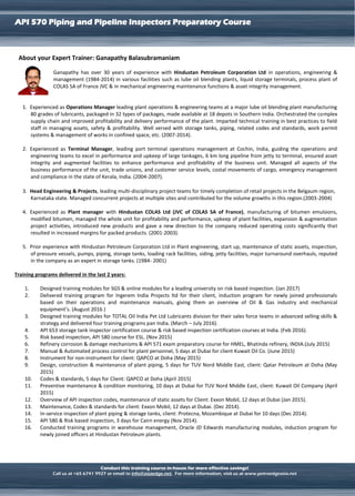 API 570 Piping and Pipeline Inspectors Preparatory Course | PDF