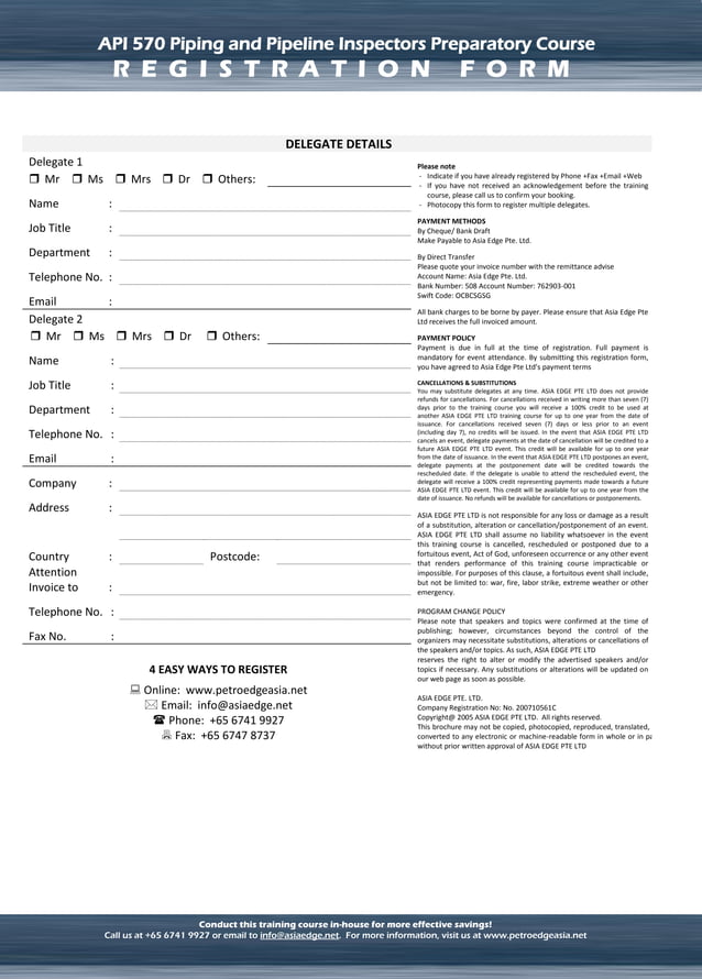 API 570 Piping and Pipeline Inspectors Preparatory Course | PDF