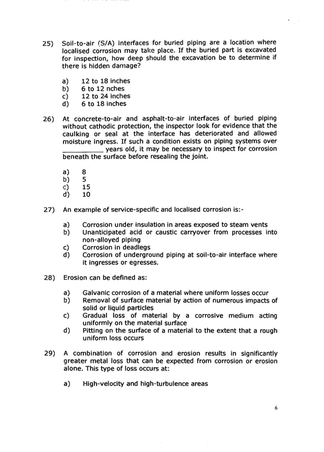 Api 570 practice questions | PDF