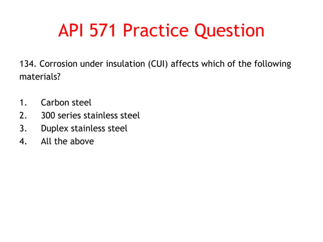 API 571 Practise Question.ppt