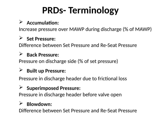API 576 Inspection of Pressure Relieving Devices | PPTX