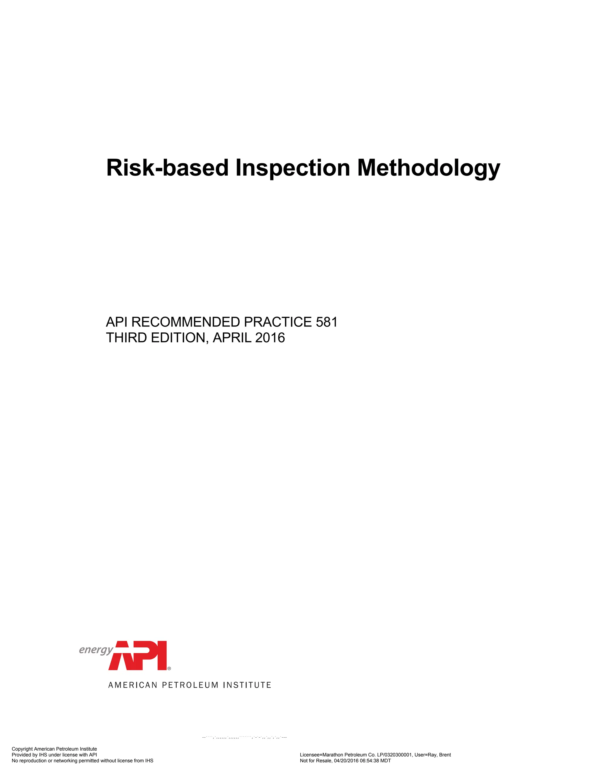 Norma API 581 - 3rd Edition - April 2016.pdf | Publishing Industry | Industries