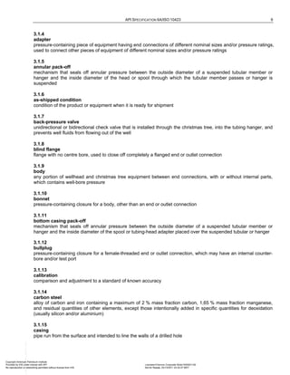 Standard API 6A-2011 for Oil & Gas Wellhead & Christmas Tree Equipment ...