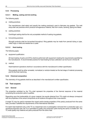 Standard API 6A-2011 for Oil & Gas Wellhead & Christmas Tree Equipment ...