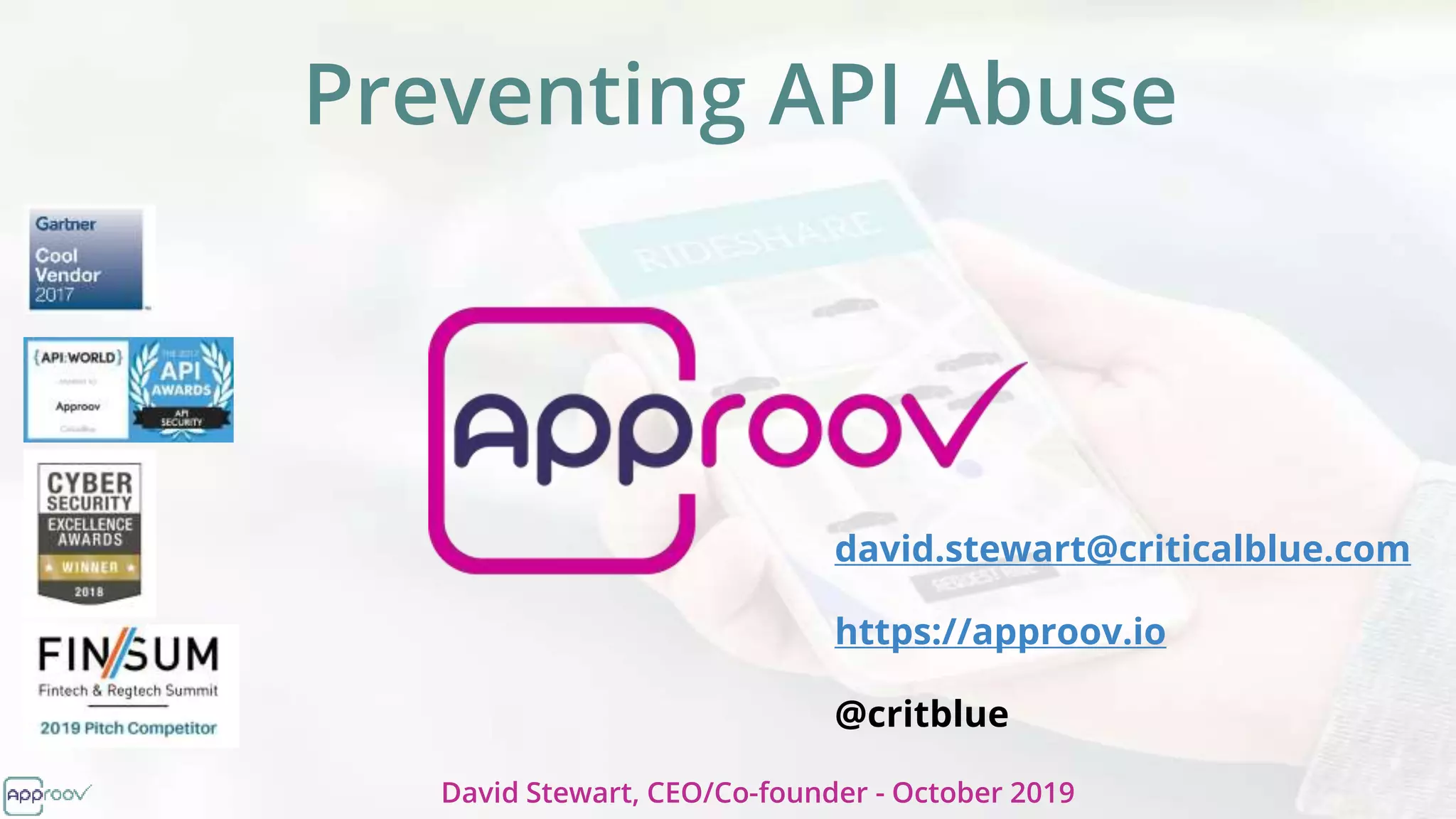 API Abuse - The Anatomy of An Attack | PPTX