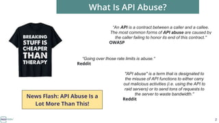 API Abuse - The Anatomy of An Attack | PPTX