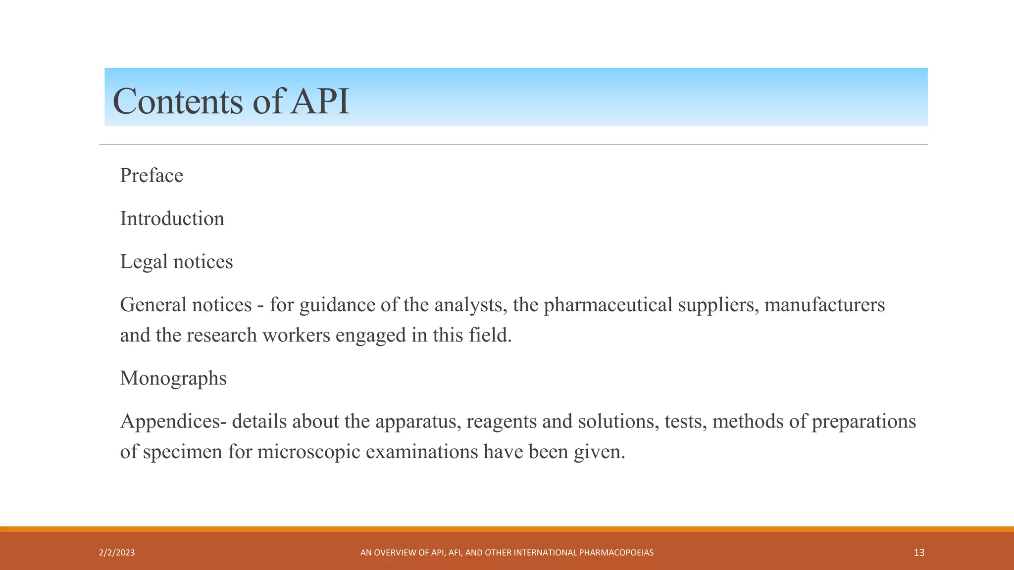 API, AFI – AN OVERVIEW BY DR AJITH KUMAR | PPTX