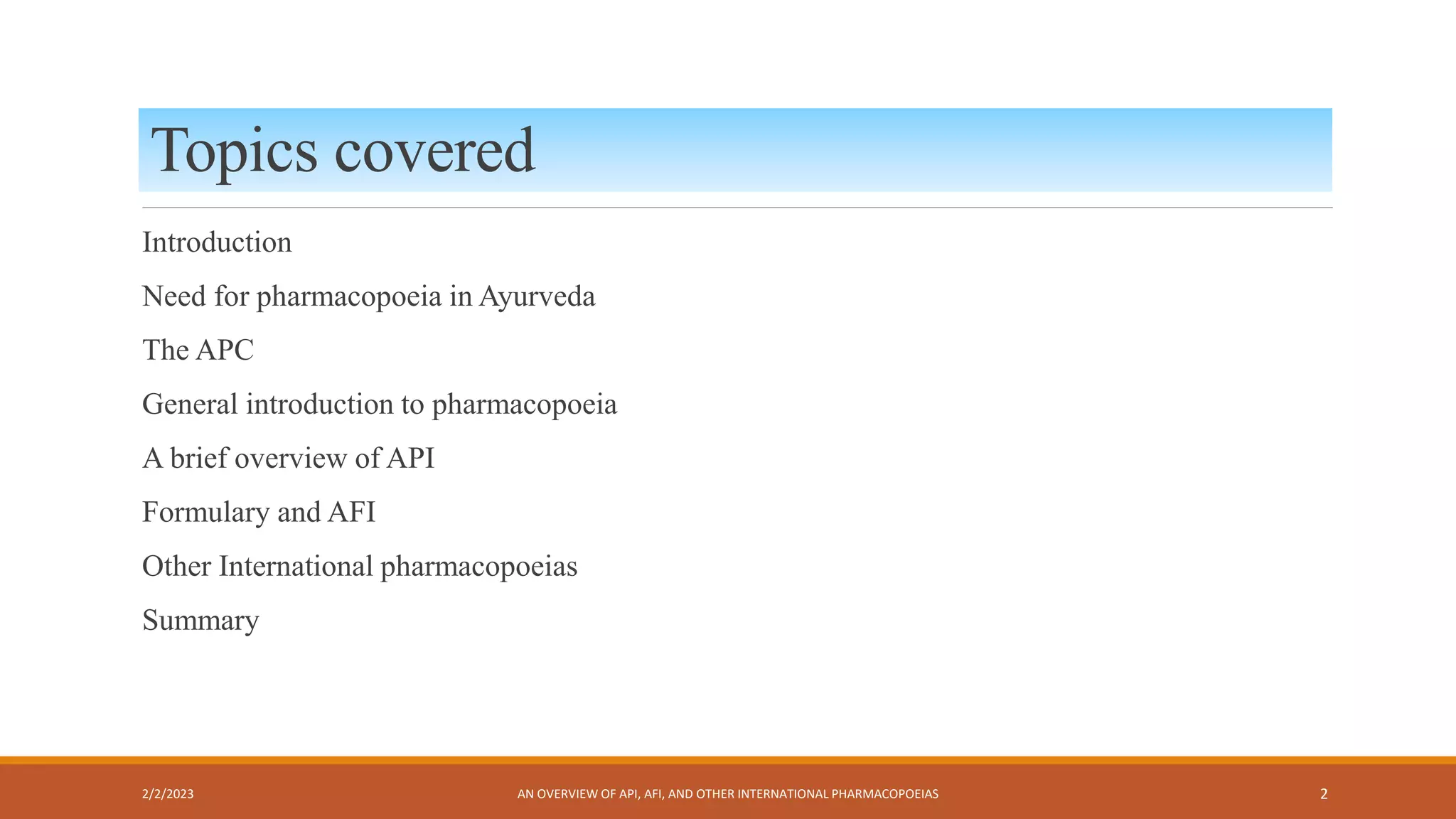 API, AFI – AN OVERVIEW BY DR AJITH KUMAR | PPTX