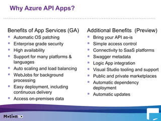 Azure API Apps | PPT | Free Download