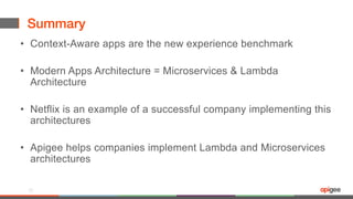 Webcast: API-Centric Architecture for Building Context-Aware Apps | PDF