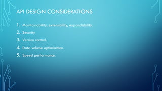 Architectural considerations when building an API | PPT