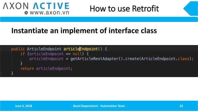 Dn Scrum Breakfast Api Automation Testing Using Retrofit And Cucumber Ppt