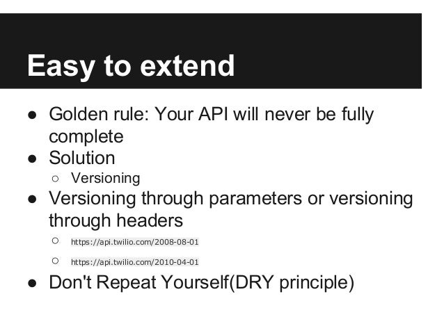 Api Best Practices