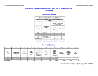 Api calculator 07_08_practice_school_data | XLS | Standardized Testing ...