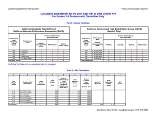 Api calculator 07_08_practice_school_data | XLS | Standardized Testing ...