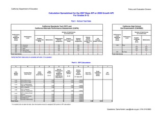 Api calculator 07_08_practice_school_data | XLS | Standardized Testing ...