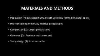 Apical preparation in Endodontics - Recent advantages | PPTX