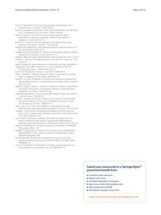 Apical termination of root canal | PDF