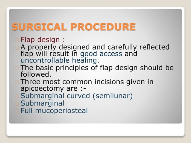 Apicoectomy | PPTX