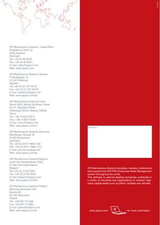 Api company brochure | PDF