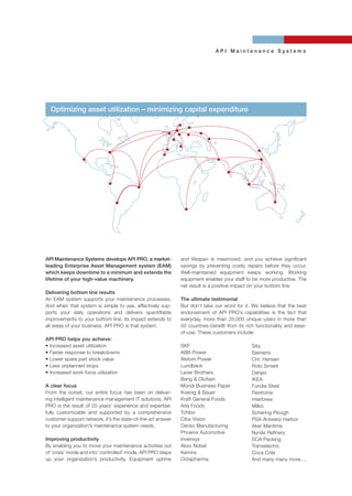 Api company brochure | PDF
