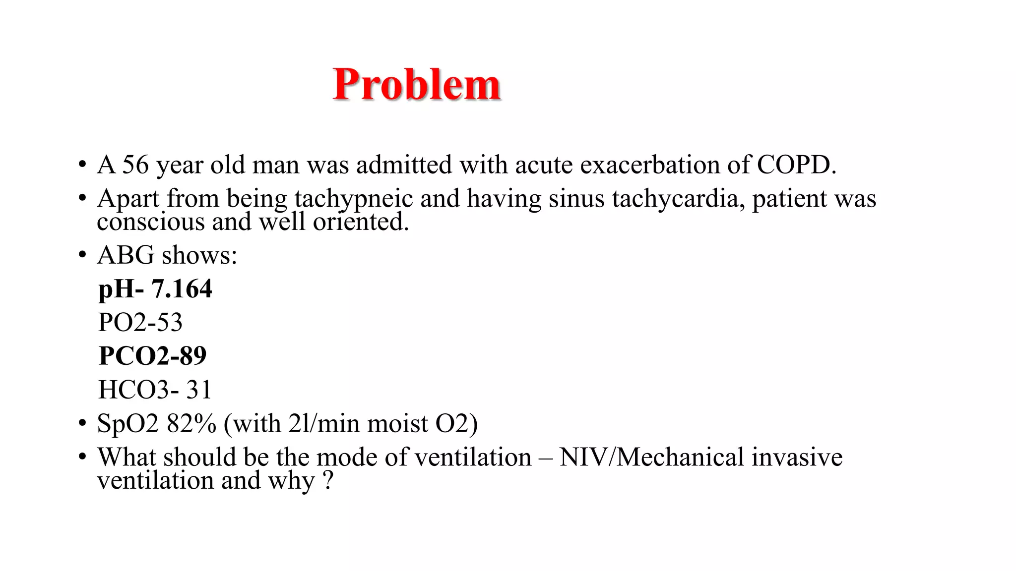 Noninvasive ventilation in COPD | PPTX