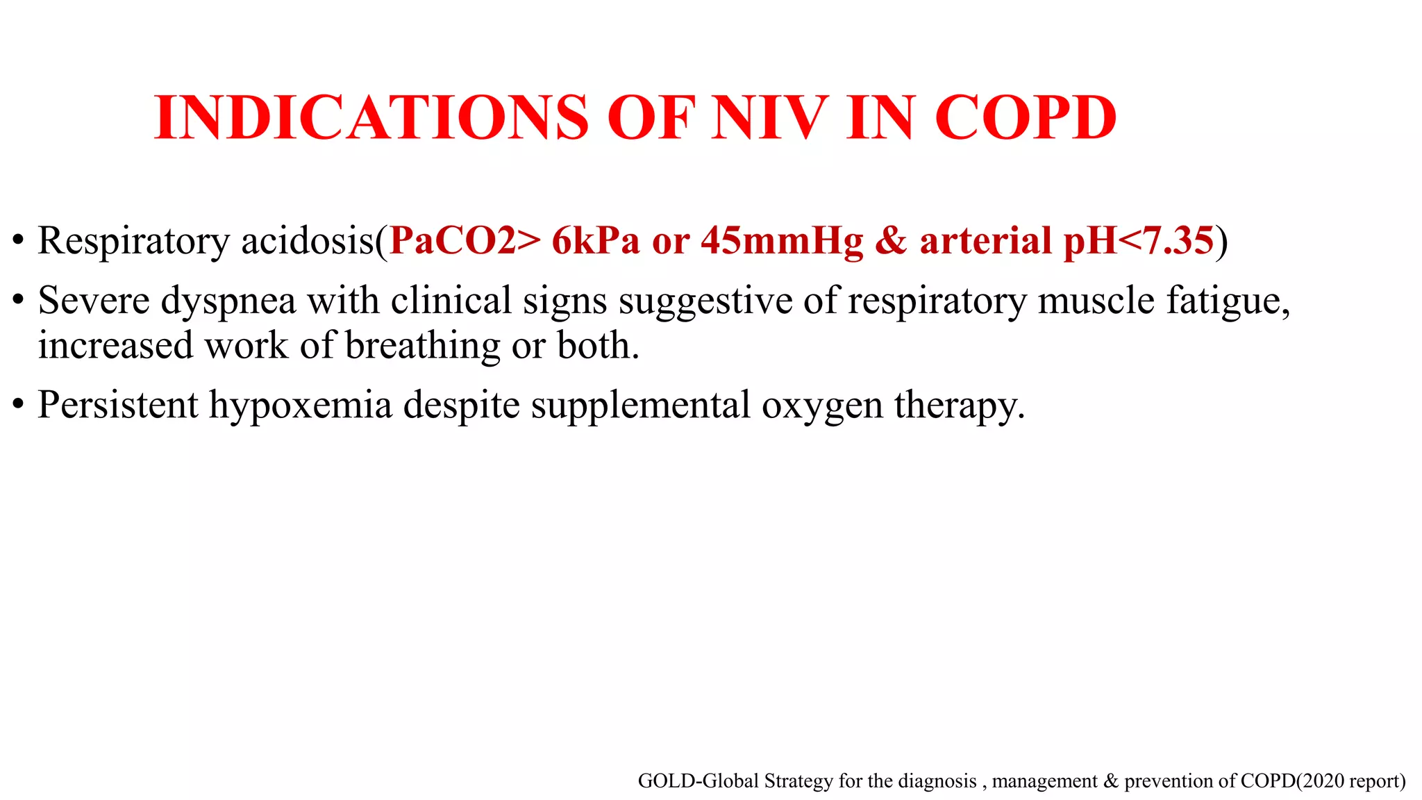 Noninvasive ventilation in COPD | PPTX