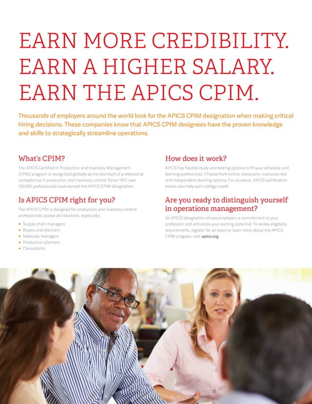 APICS CPIM _ Brochure | PDF