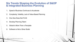 Apics – trends shaping evolution of s& integrated business planning ...