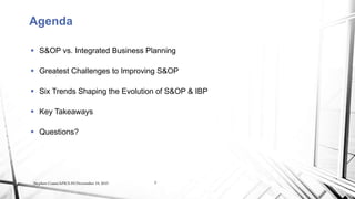 Apics – trends shaping evolution of s& integrated business planning ...
