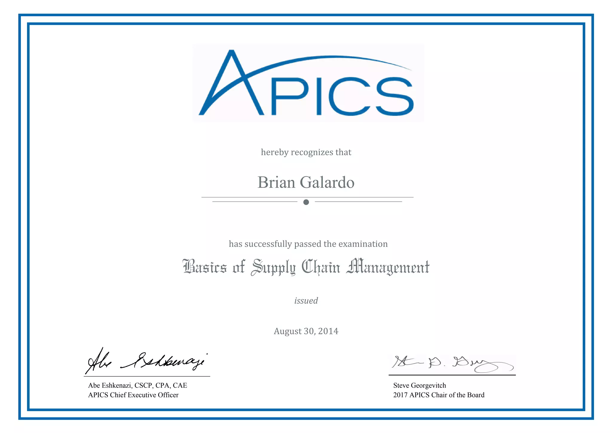 APICS BSC | PDF
