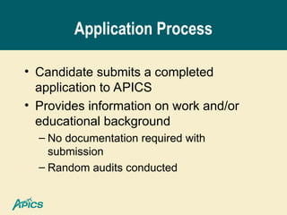 APICS CSCP Introduction for Supply Chain | PPT