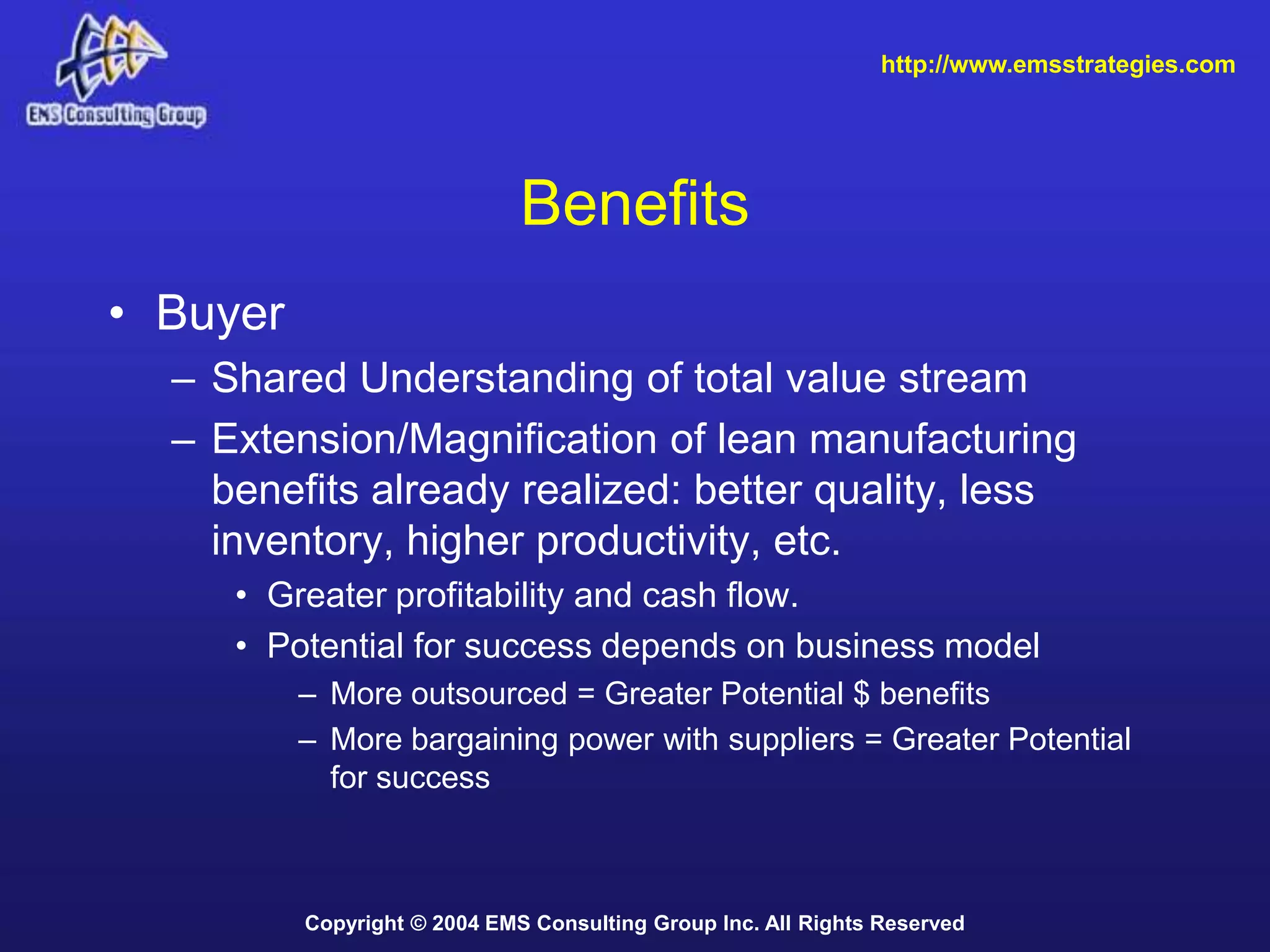 Lean and the Extended Value Stream | PPTX