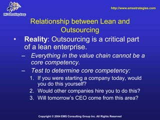 Lean and the Extended Value Stream | PPTX