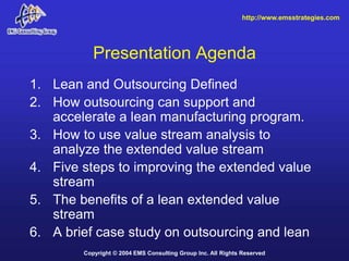 Lean and the Extended Value Stream | PPTX