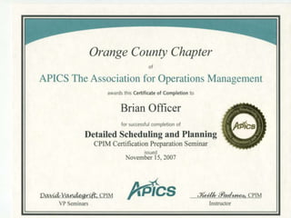 Apics Training | PPT